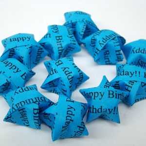 100 Origami Lucky Stars Happy Birthday You Pick the Colors - Etsy