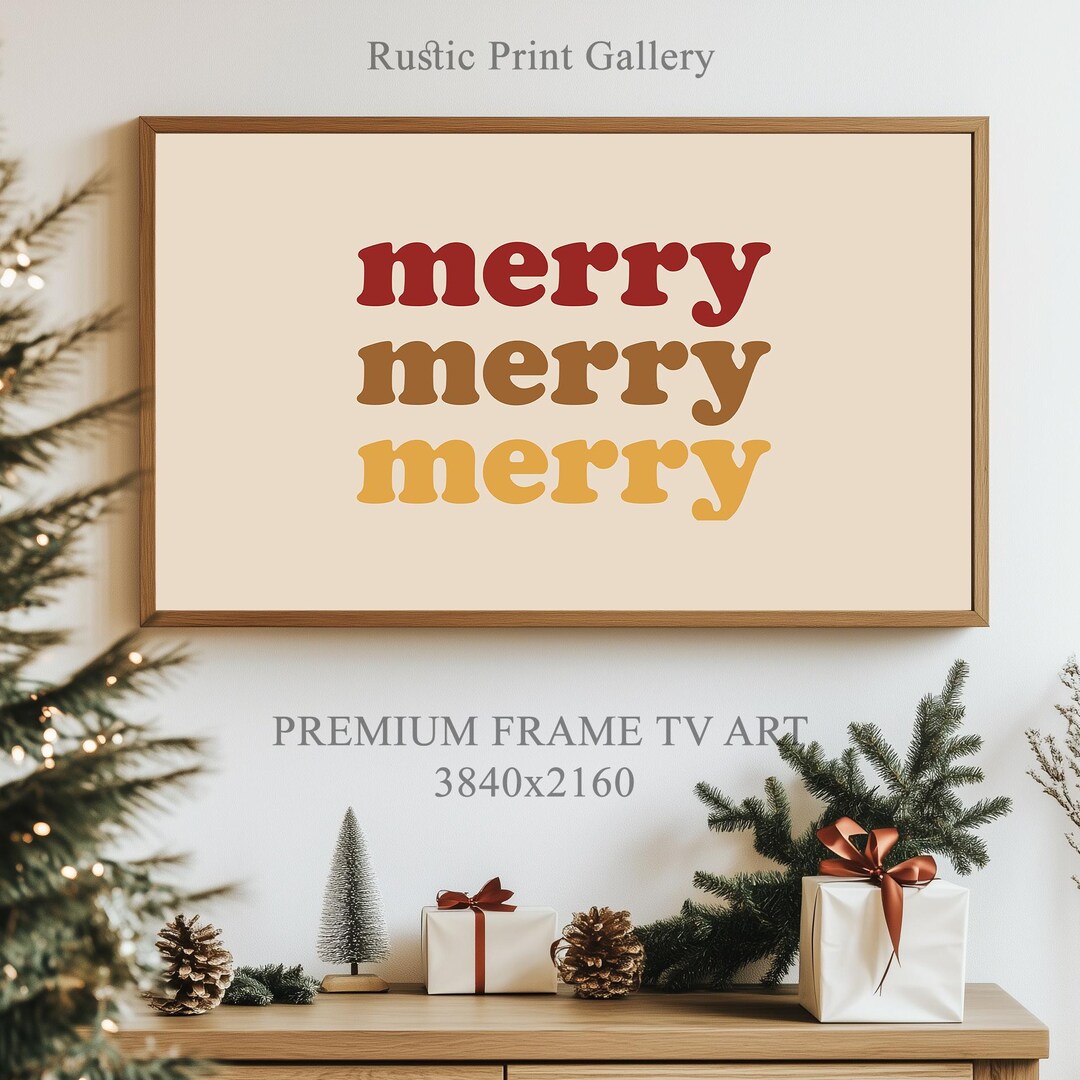 Christmas Frame TV Vintage Art, Christmas Samsung Frame TV Art, the ...
