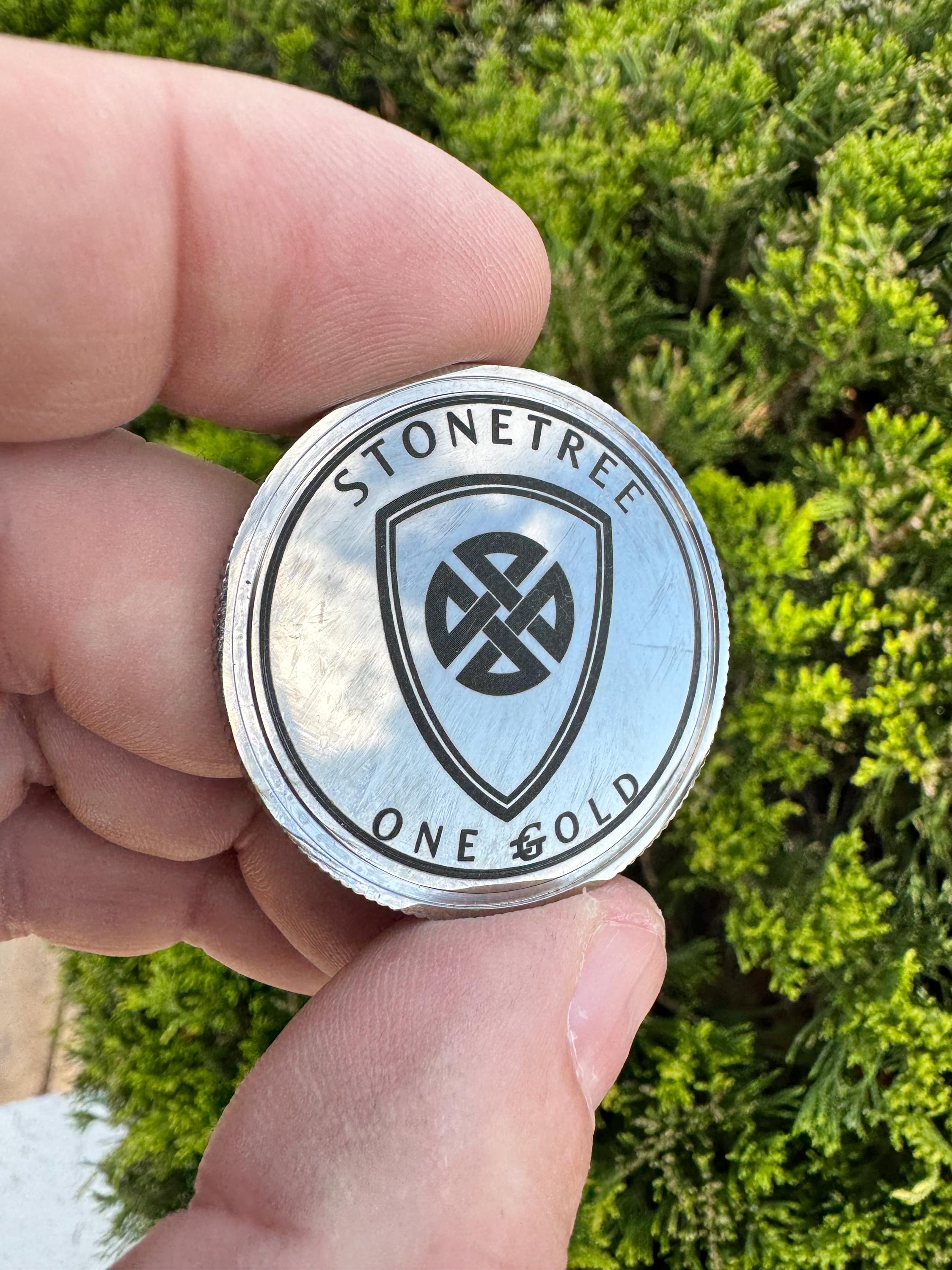 Custom Titanium Challenge Coin: Personalized Laser Engraved Gift (40mm ...