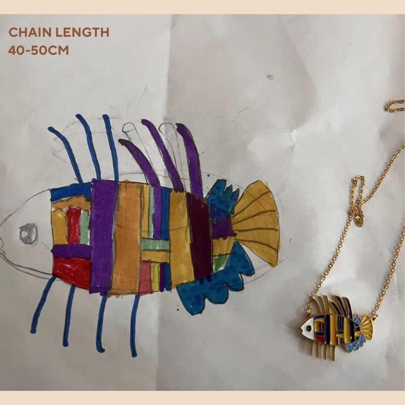 Kids Drawing Into Jewelry - Etsy