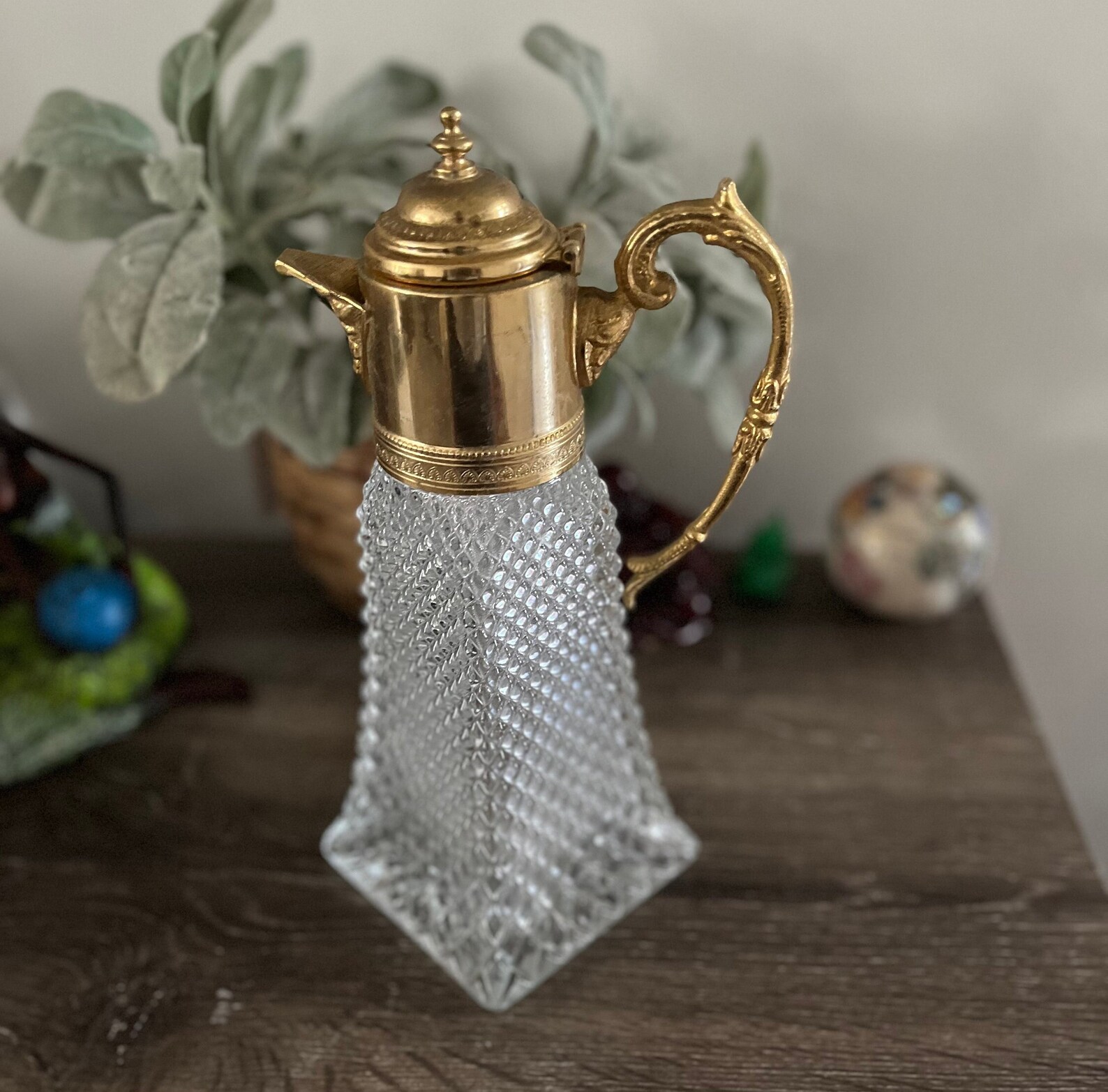 Italian Glass Pitcher - Etsy