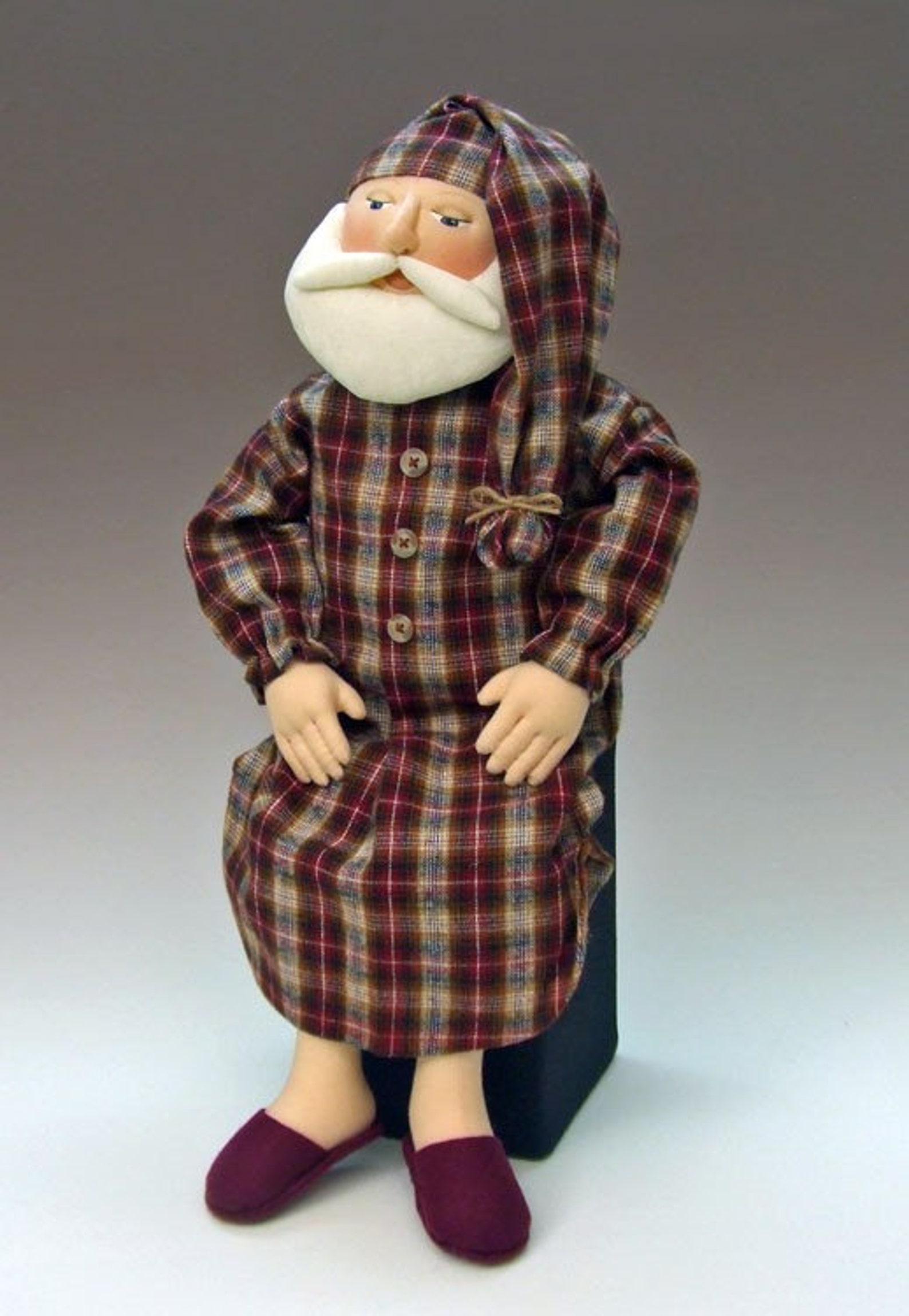Sleepytime Santa Cloth Doll E-PATTERN - Etsy