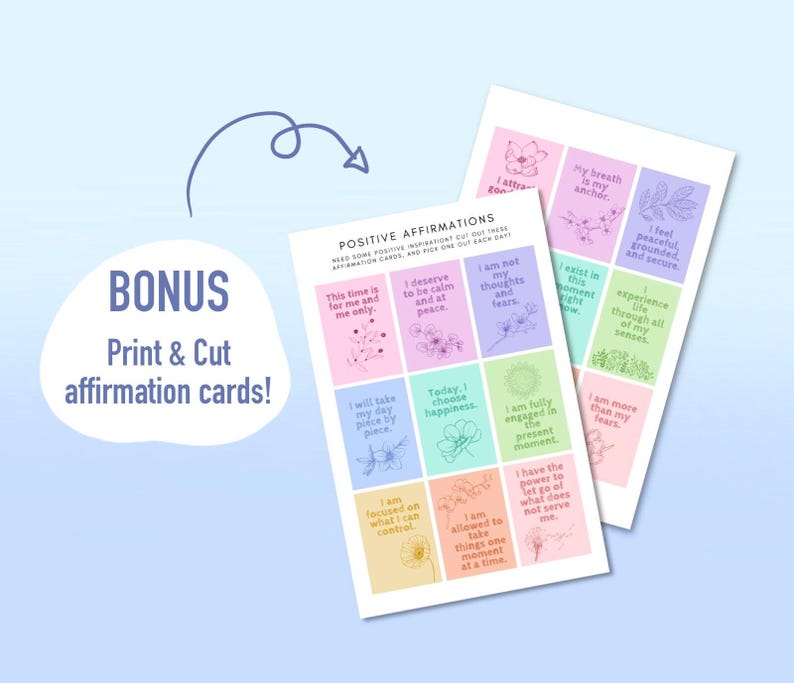 The Mindfulness Journal, Self Help Worksheets, Self Care Journal ...