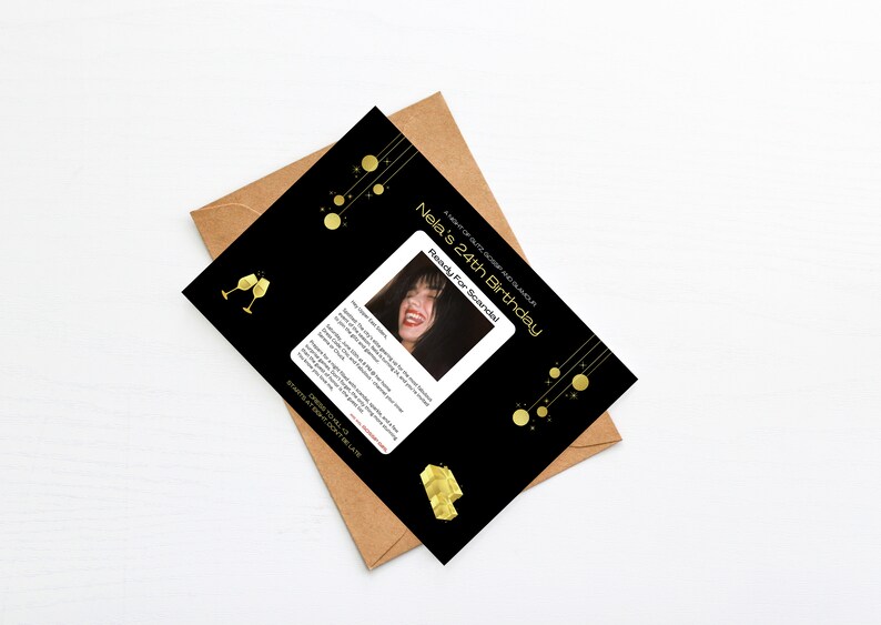 Gossip Girl Themed Birthday Party Invitation Invite Template | Editable ...