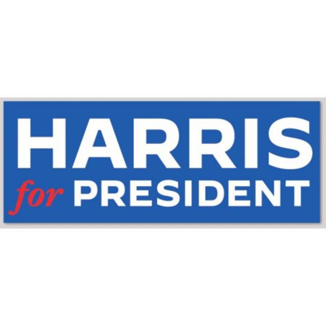 Kamala Harris for President Official Logo 3x8 Inch Vinyl Bumper Sticker ...