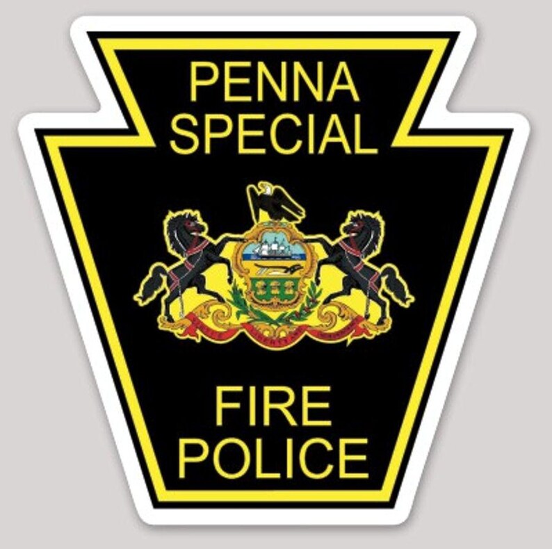 Pennsylvania State Fire Police Penna Special Shield Vinyl Sticker - Etsy