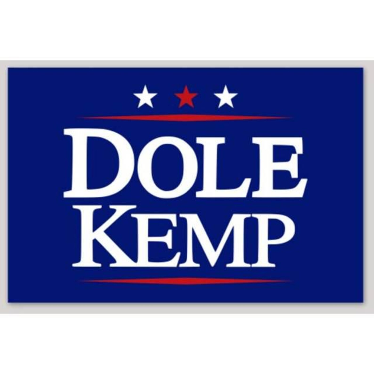 Dole Kemp Replica - Bumper Sticker - Etsy