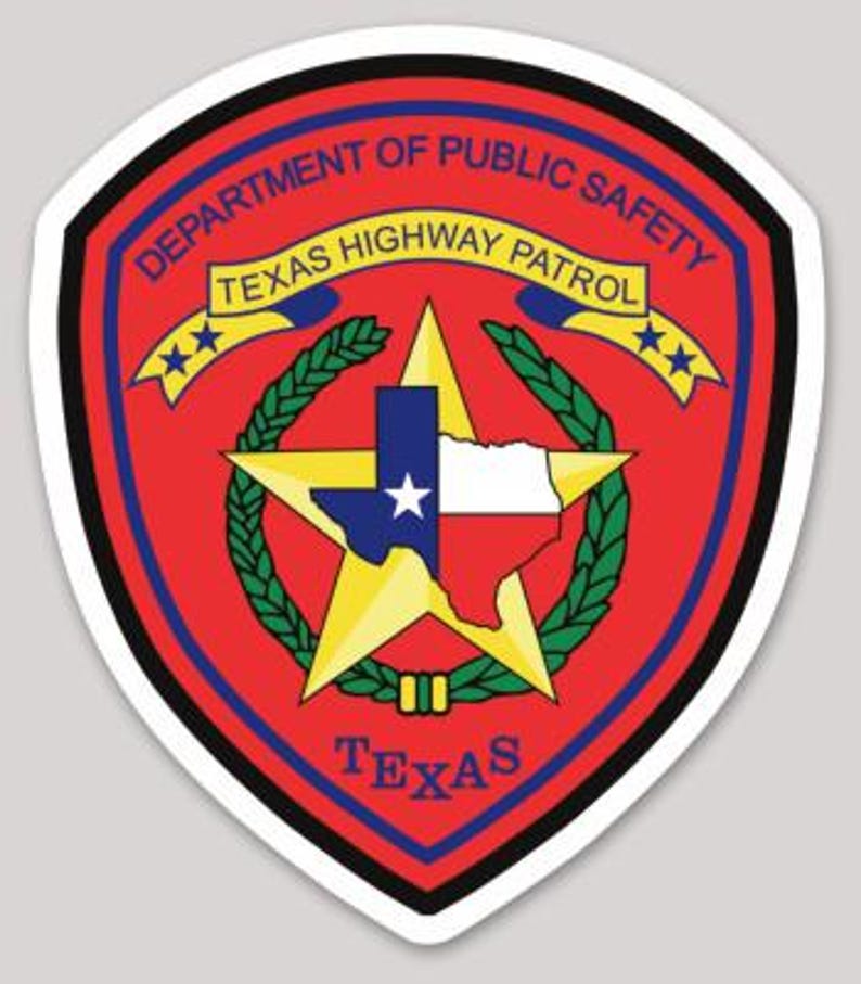 5 Inch Texas Highway Patrol Department of Public Safety Logo Sticker - Etsy