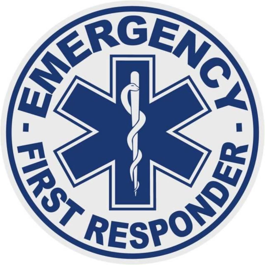 Emergency First Responder EMS Star of Life Vinyl Sticker - Etsy