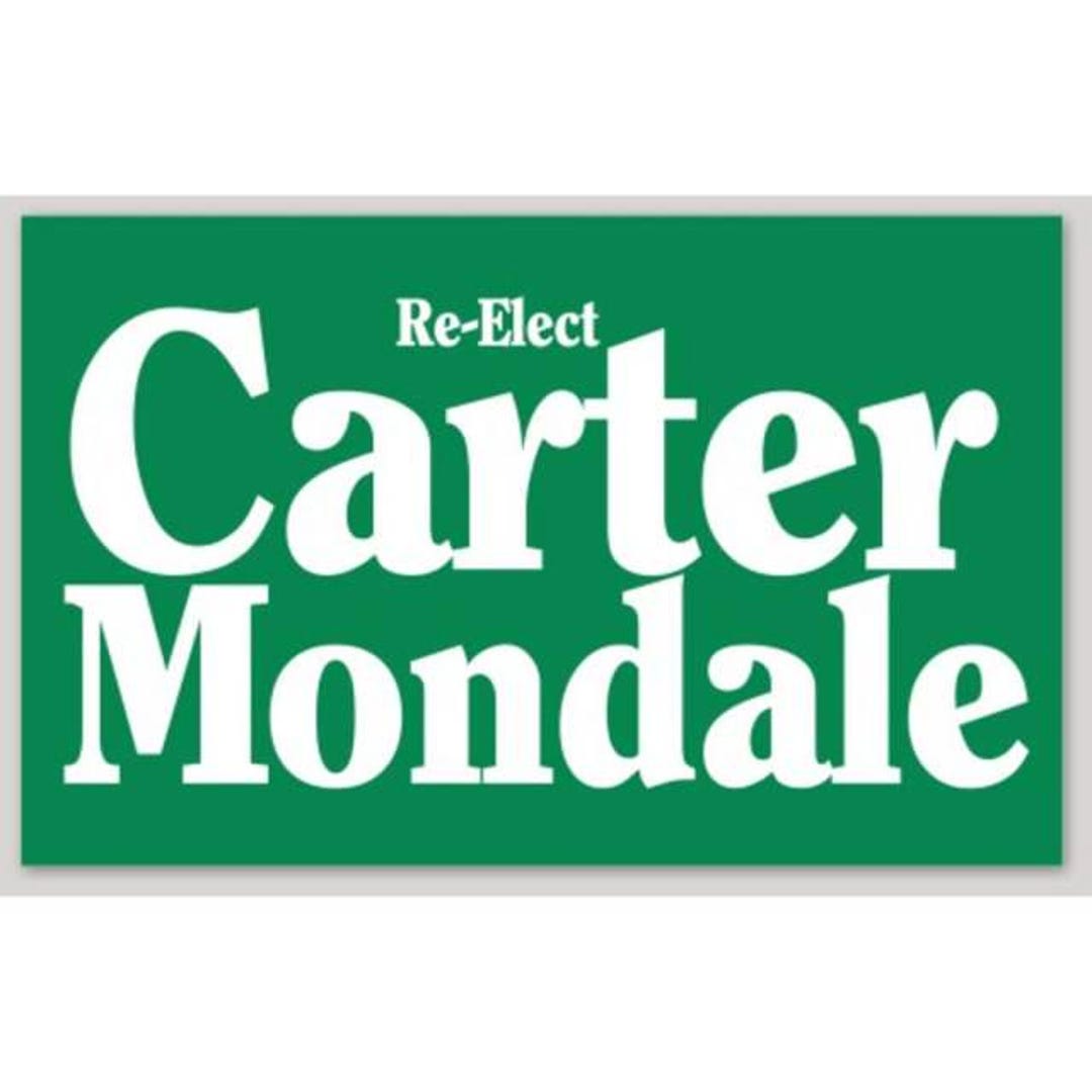 Re-elect Carter Mondale Replica - Bumper Sticker - Etsy