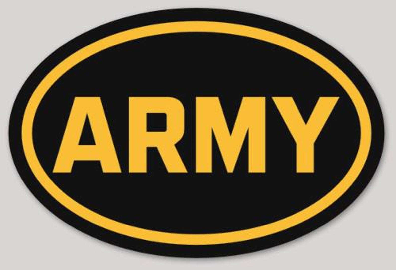 5 Inch Army Oval Sticker - Etsy