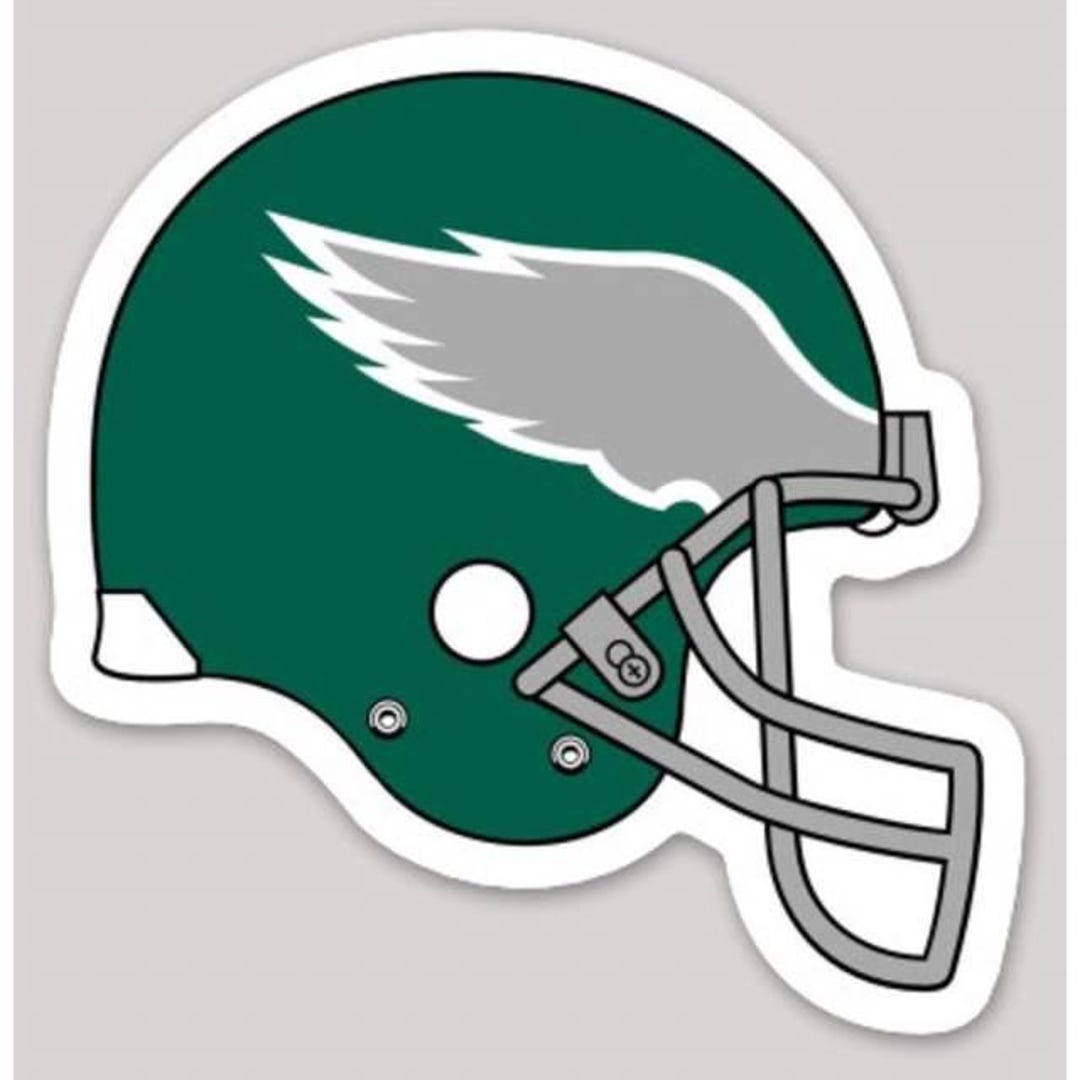 Philadelphia Eagles Retro Helmet 4 Inch Logo Sticker - Etsy