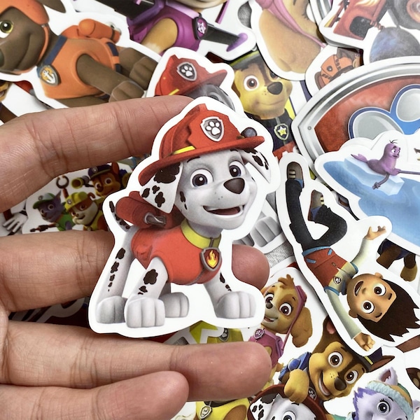 Paw Patrol Stickers - Etsy