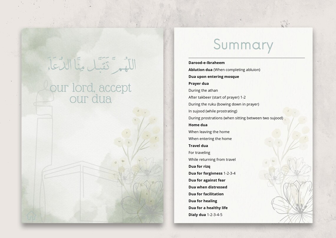Dua Guide | Digital Download | Dua Book | Arabic Transliteration ...