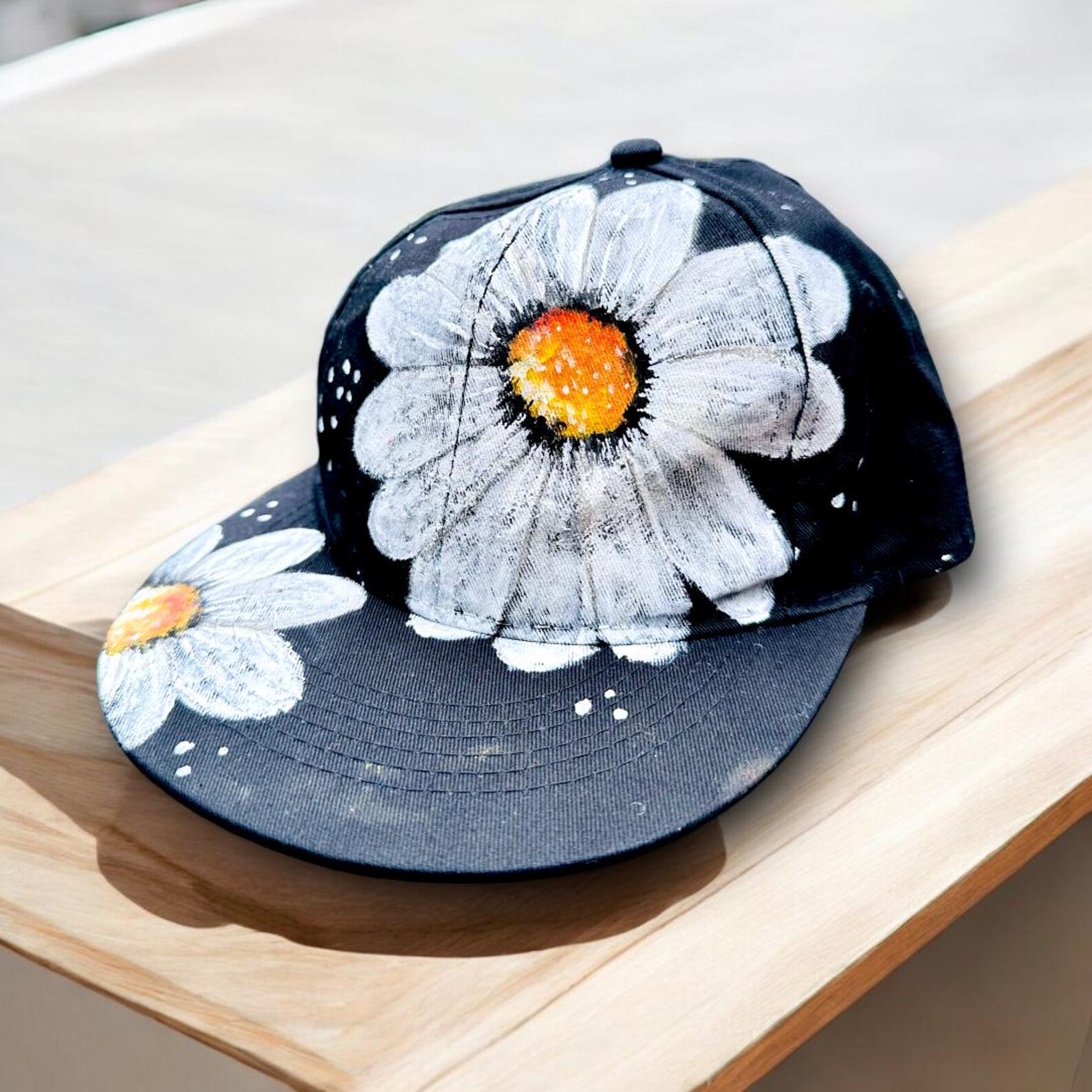Hand Painted Cap, Women's Baseball Cap, READY to SHIP Summer Cap ...