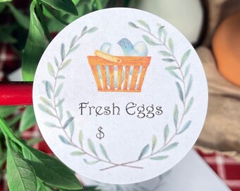 2 Square Small Chicken Egg Carton Stickers Farm and - Etsy