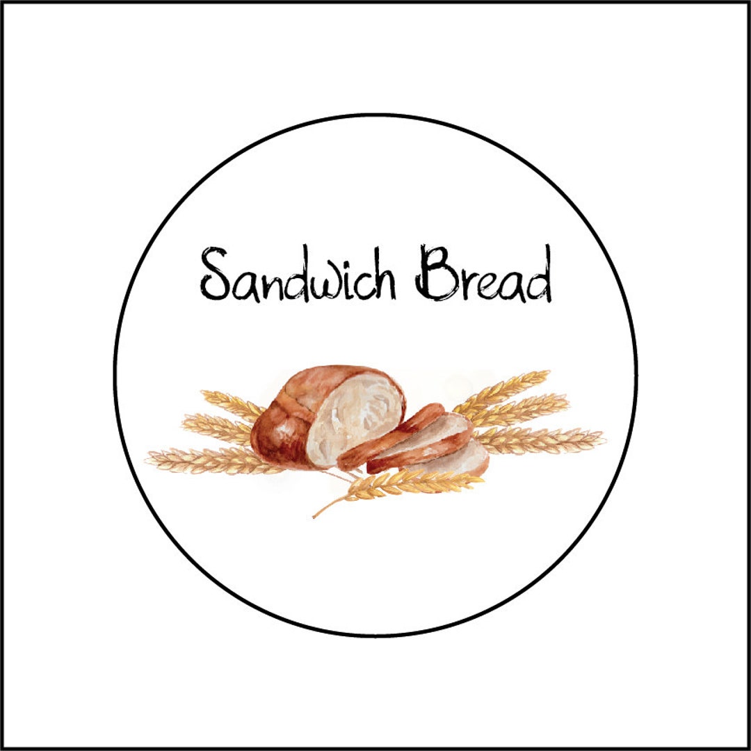 40 Sandwich Sourdough Bread Labels Stickers - Etsy