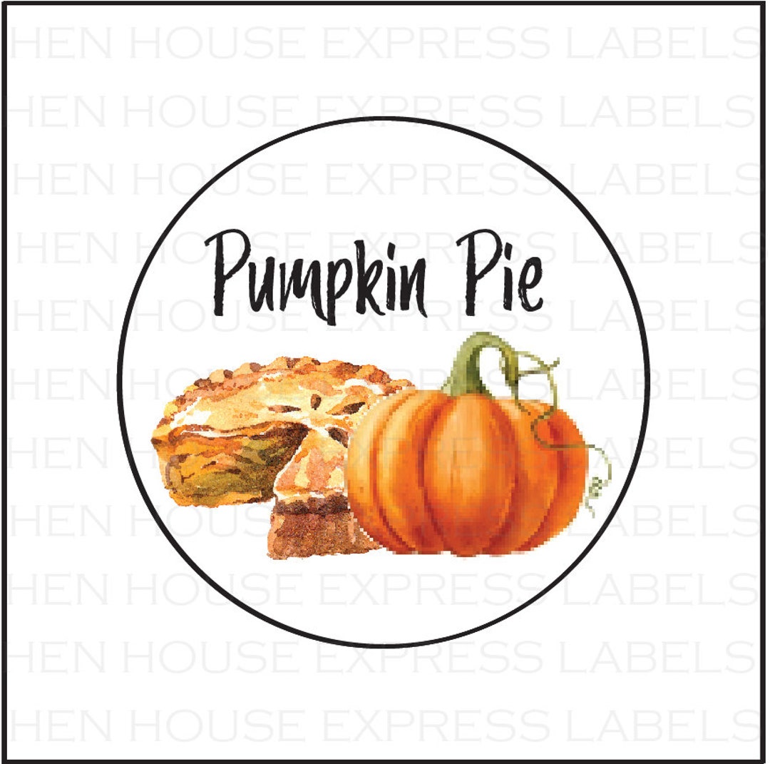 40 Pumpkin Pie Labels Stickers - Etsy