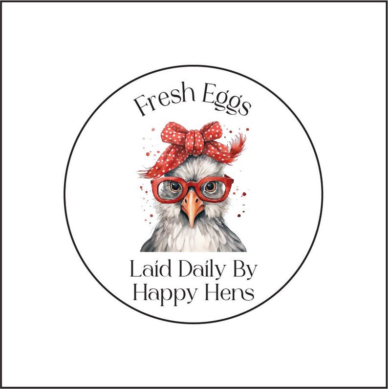40 Laid by Happy Hens Egg Carton Labels Stickers - Etsy
