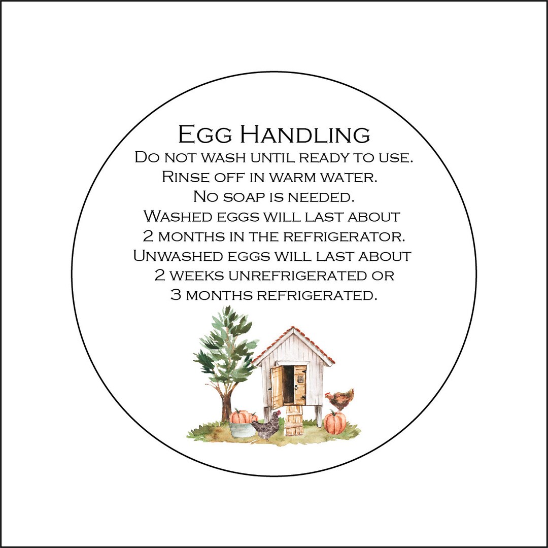 Egg Handling Care Carton Labels Stickers (30 3" or 36 2.5" or 40 2") - Etsy