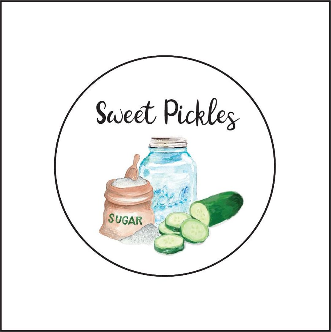 40 Sweet Pickles Canning Labels Stickers - Etsy