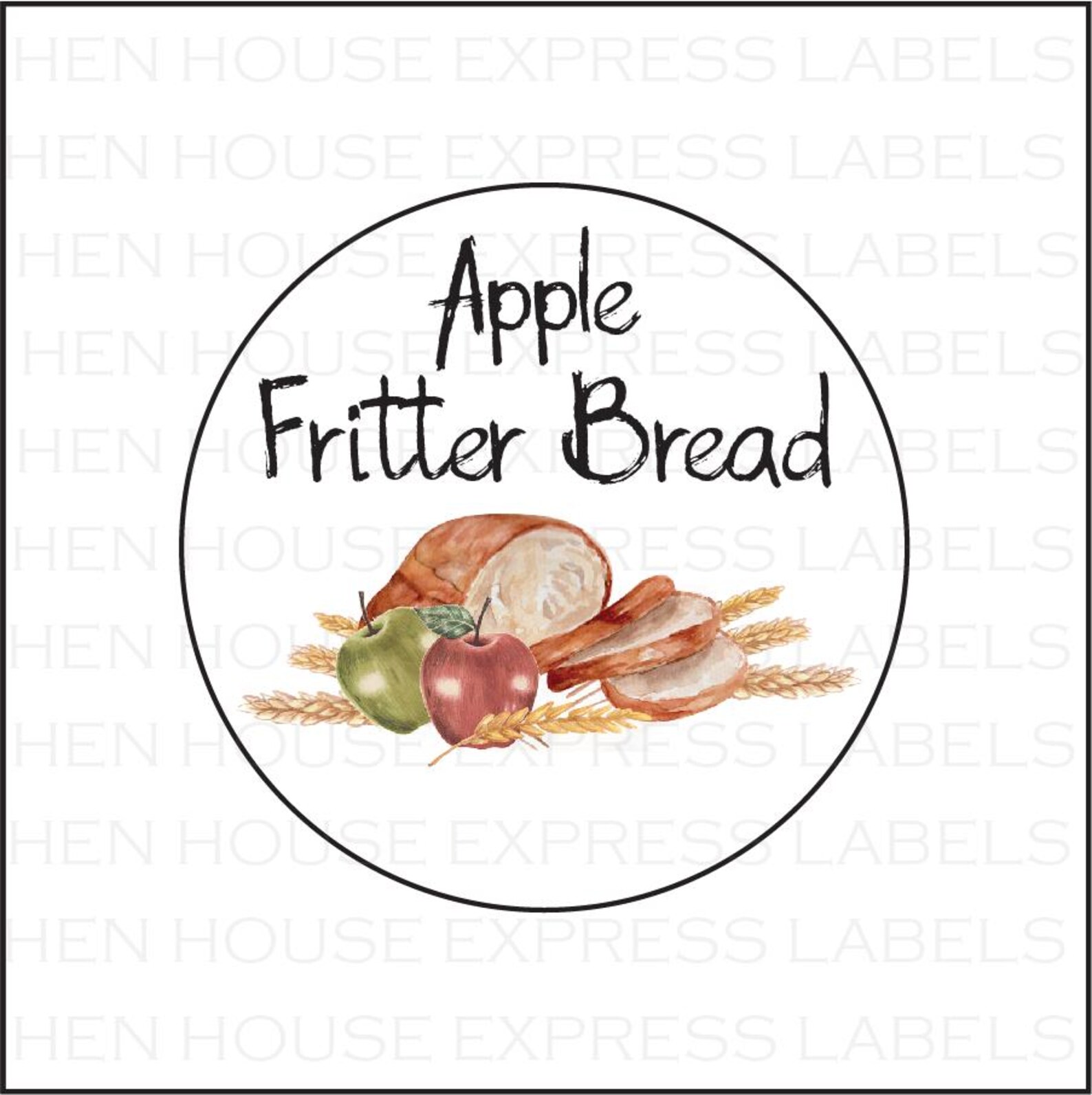 40 Apple Fritter Bread Labels Stickers - Etsy