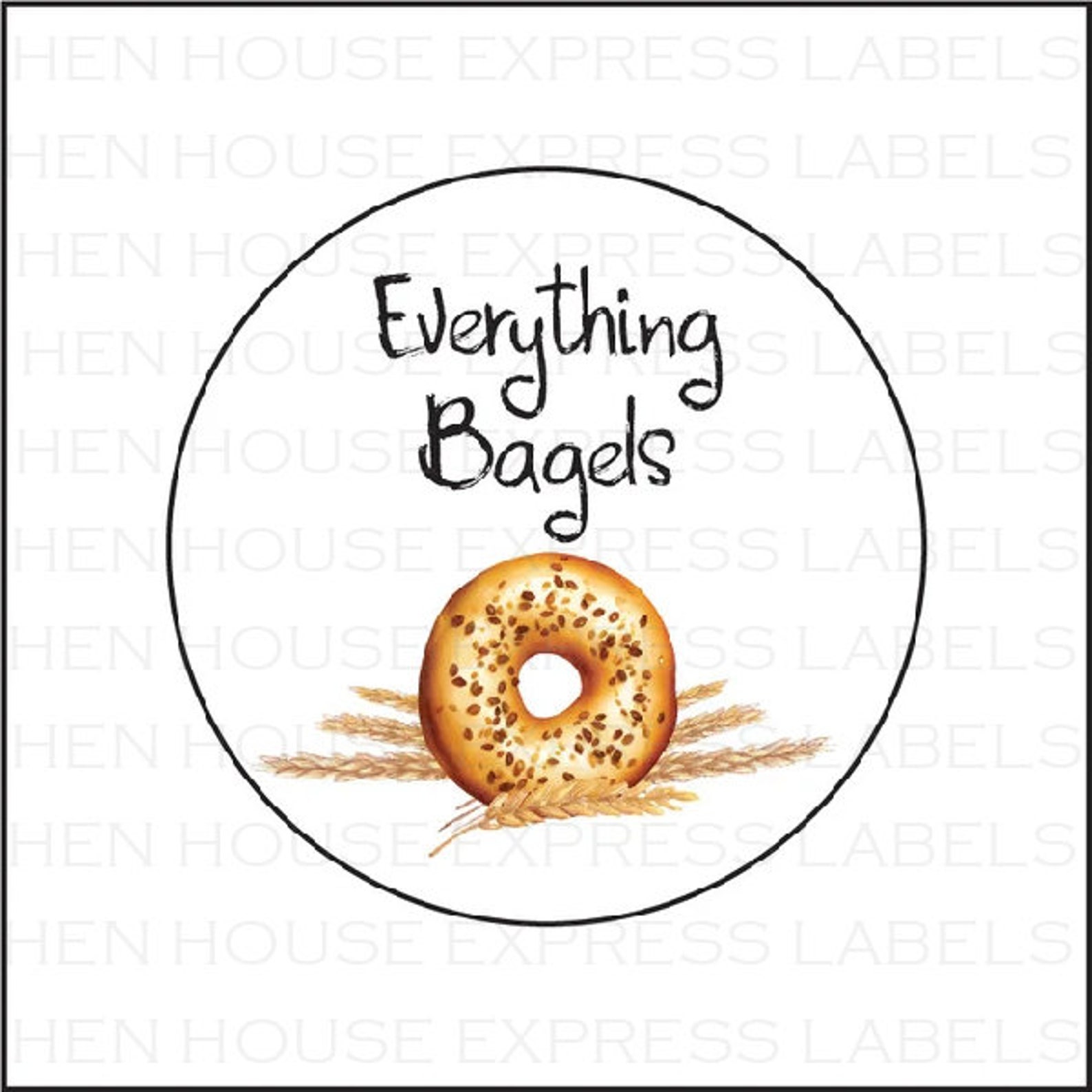 40 Everything Bagels Labels Stickers - Etsy