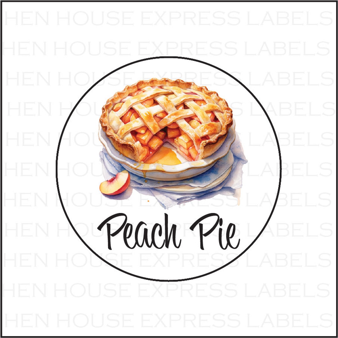 40 Peach Pie Labels Stickers - Etsy