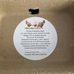 Egg Handling Care Carton Labels Stickers (30 3" or 36 2.5" or 40 2") - Etsy