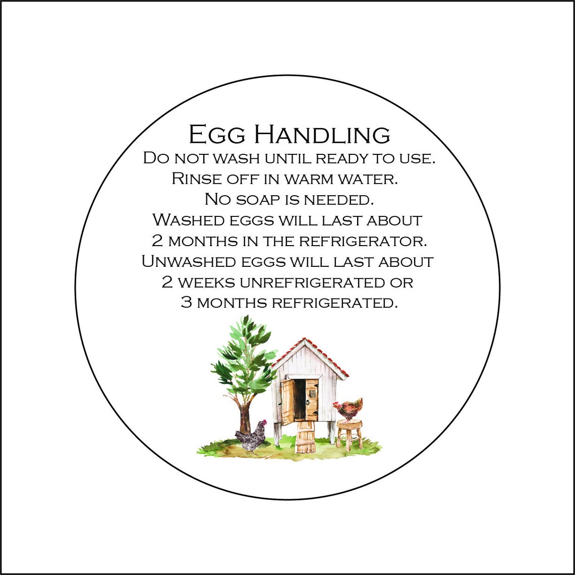 Egg Handling Care Carton Labels Stickers 30 3 or 36 - Etsy
