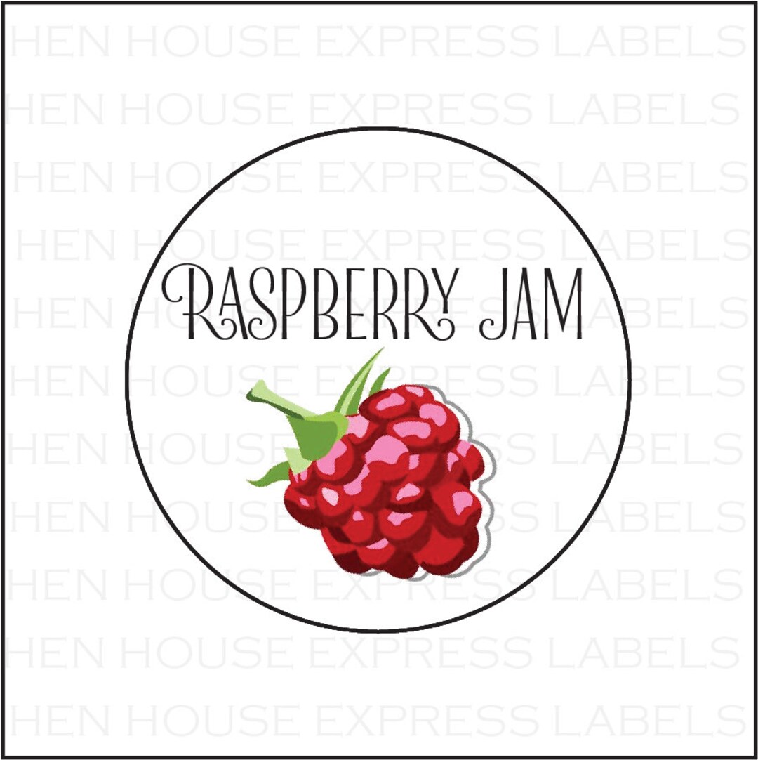 40 Raspberry Jam Canning Date Stickers Labels Stickers - Etsy
