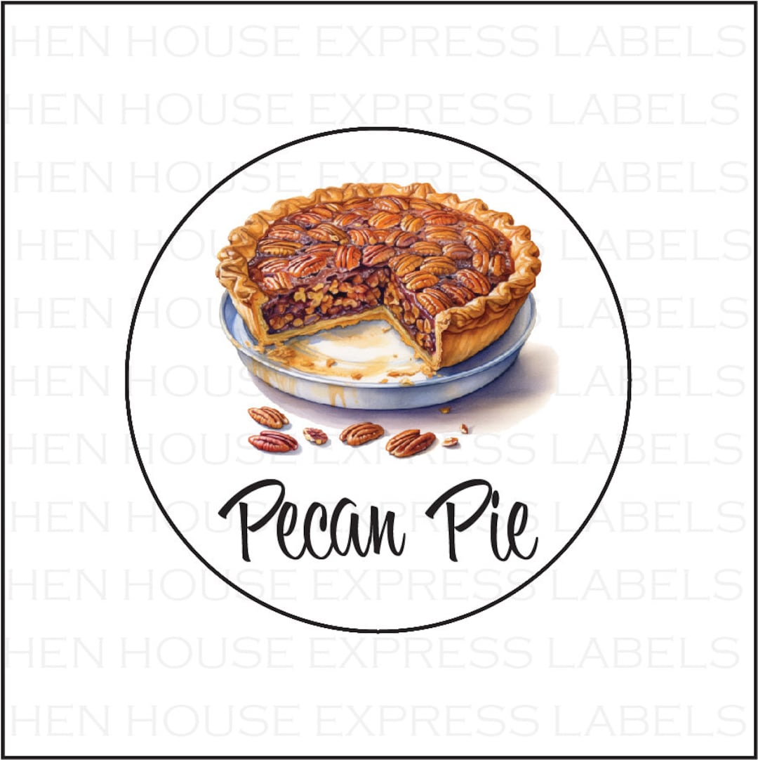 40 Pecan Pie Labels Stickers - Etsy