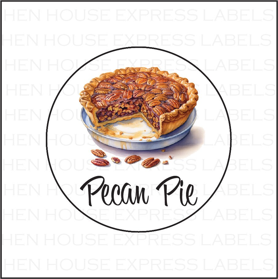 40 Pecan Pie Labels Stickers - Etsy