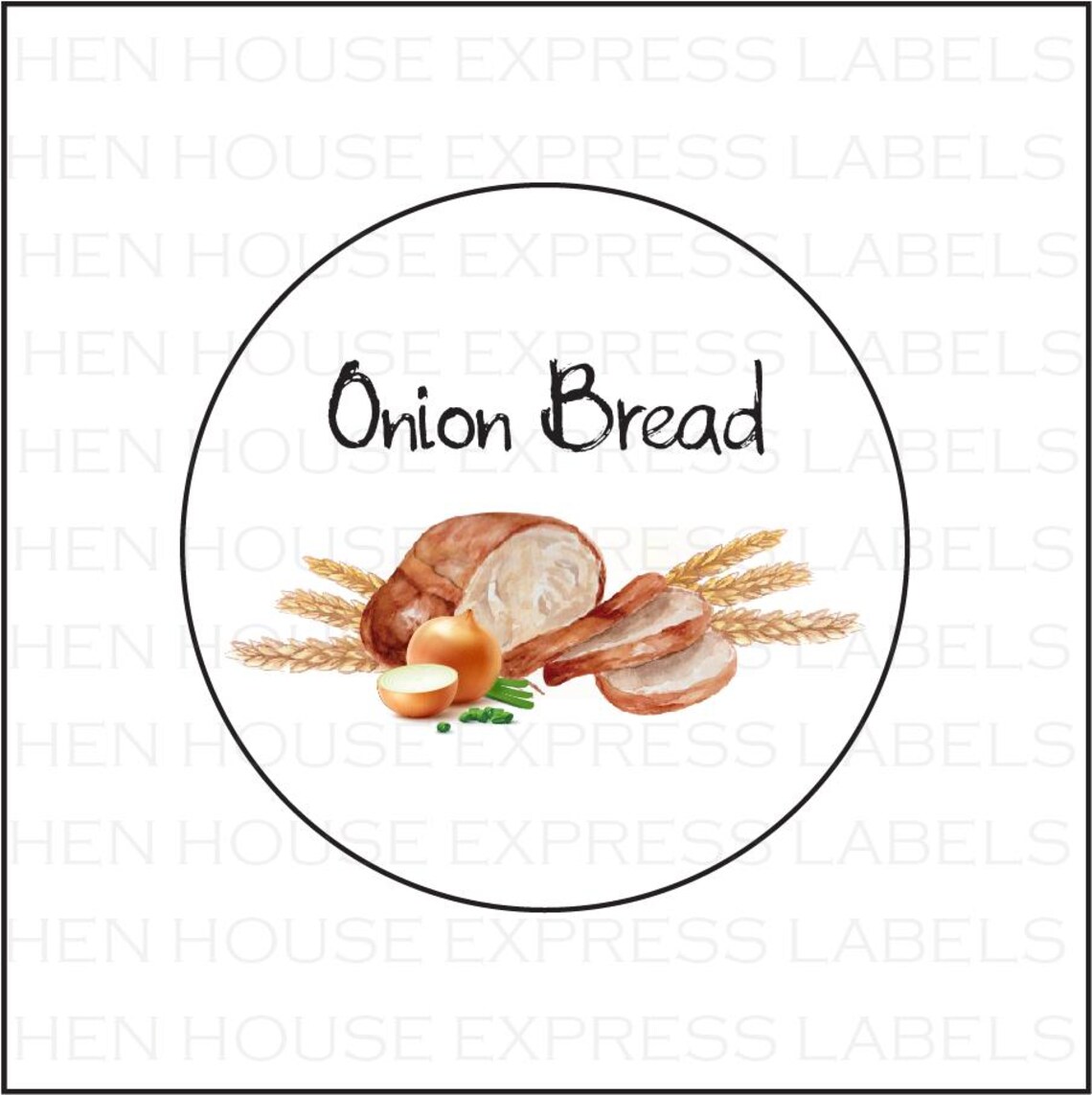 40 Onion Bread Labels Stickers - Etsy