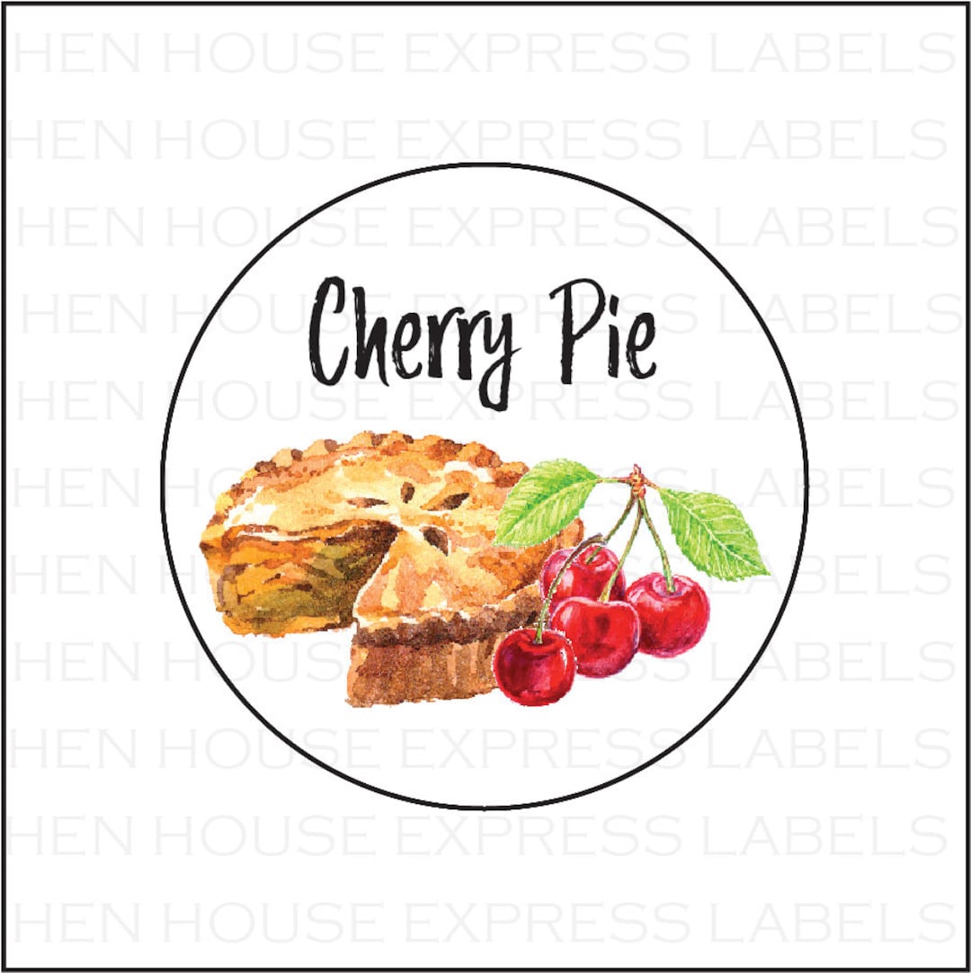40 Cherry Pie Labels Stickers - Etsy