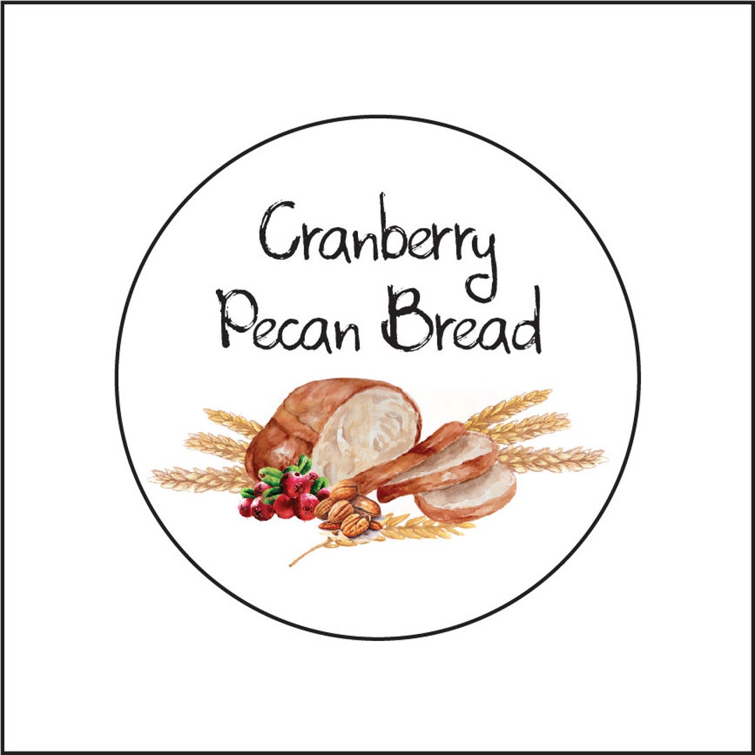 40 Cranberry Pecan Bread Labels Stickers - Etsy