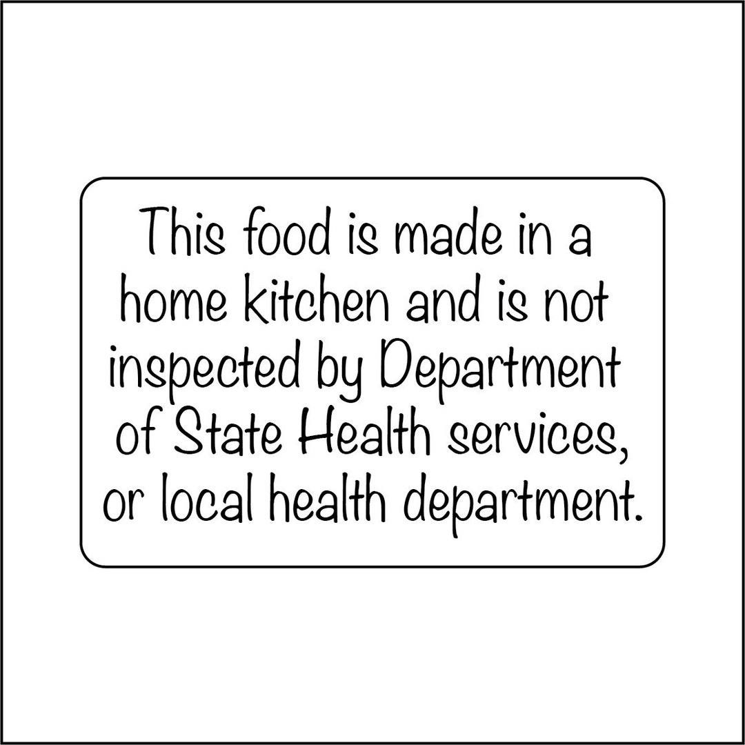 48 Cottage Home Bakery Inspection Labels Stickers - Etsy