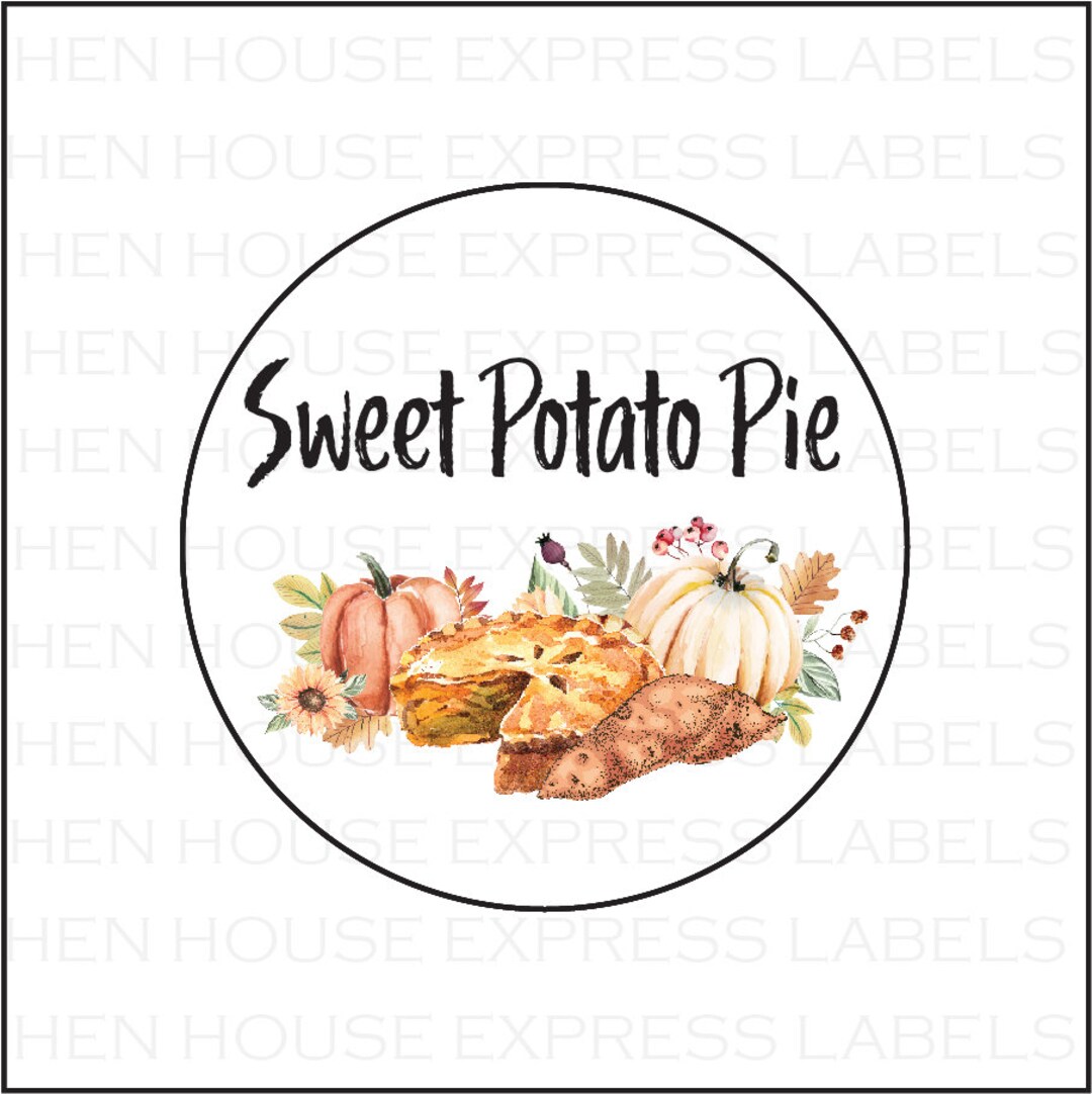 40 Sweet Potato Pie Labels Stickers - Etsy