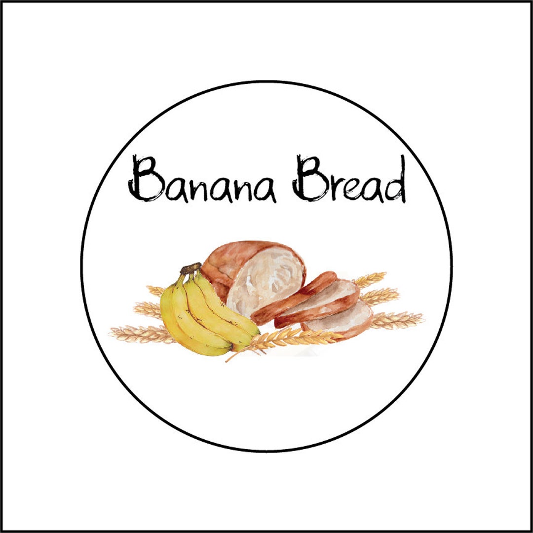 40 Banana Bread Labels Stickers - Etsy