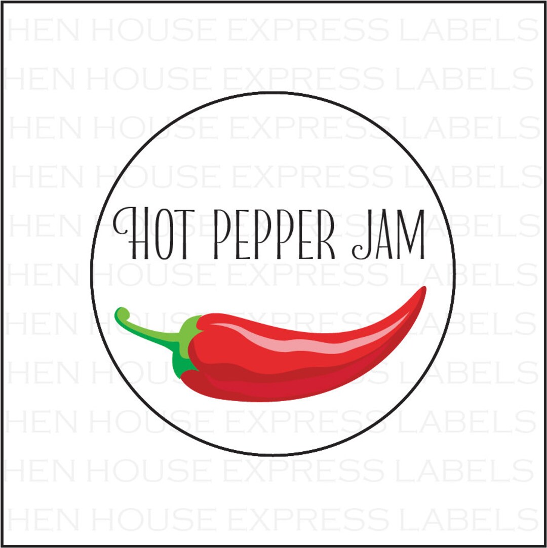 40 Hot Pepper Jam Canning Date Stickers Labels Stickers Etsy