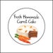 40 Fresh Homemade Carrot Cake Labels/ Stickers - Etsy