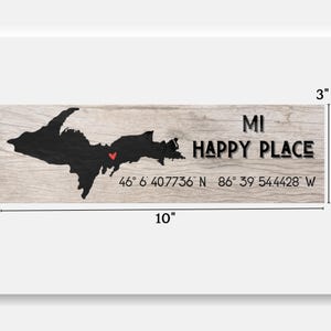 Custom UP Michigan Bumper Sticker Decal, Personalized Michigan Upper ...