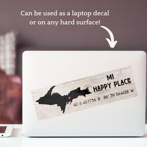 Custom UP Michigan Bumper Sticker Decal, Personalized Michigan Upper ...