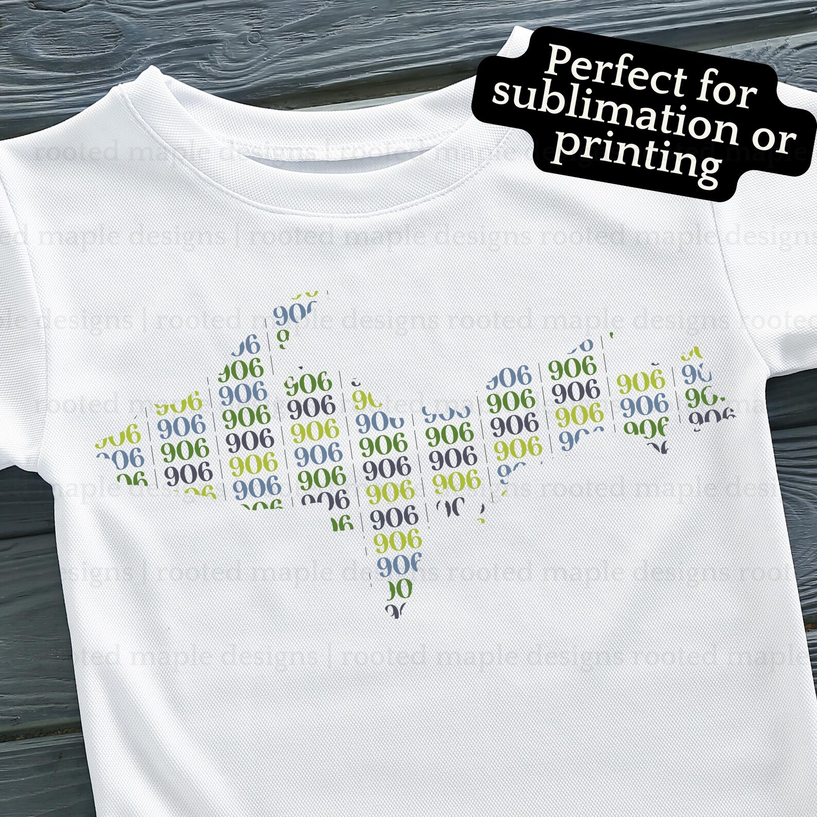 906 Michigan Upper Peninsula PNG SVG, Upper Peninsula Area Code Digital ...