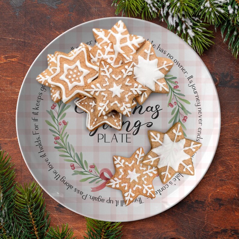 The Christmas Giving Plate, Sharing Plate, Family Plate, Housewarming ...