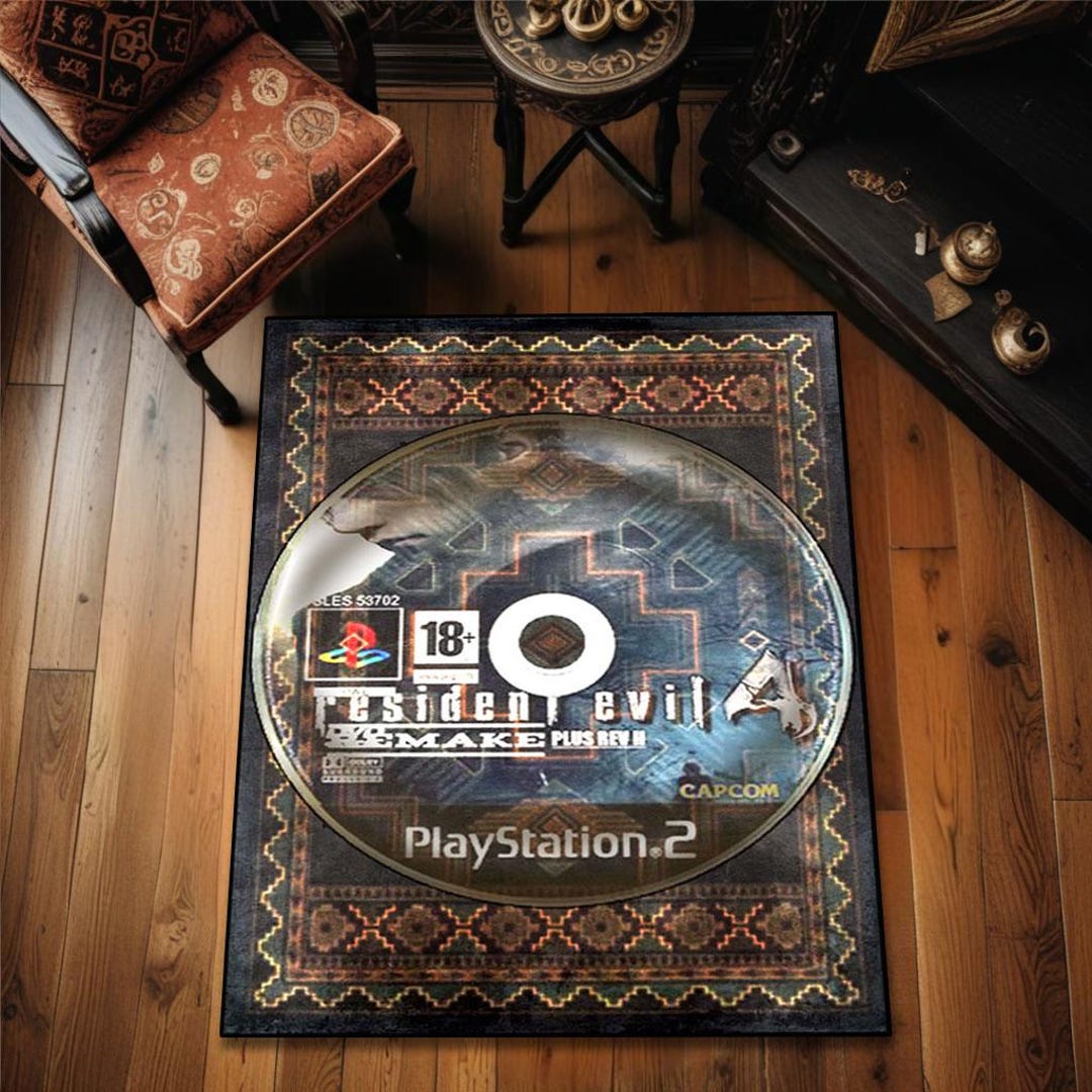 Resident Evil 4 CD Rug, Resident Evil 4 Rug, Retro CD Rug, CD Rugs ...