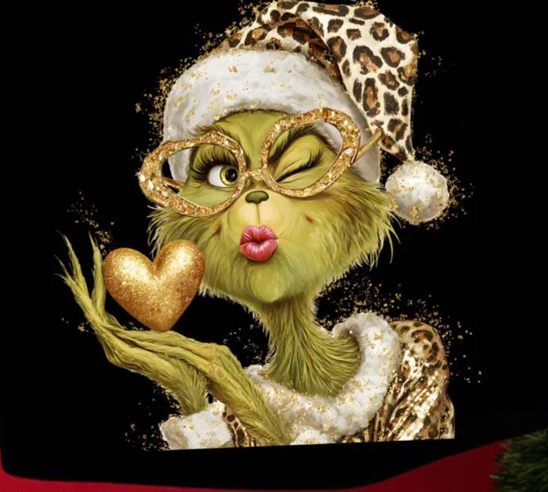 Golden Fancy Grinch DIGITAL FILE - Etsy