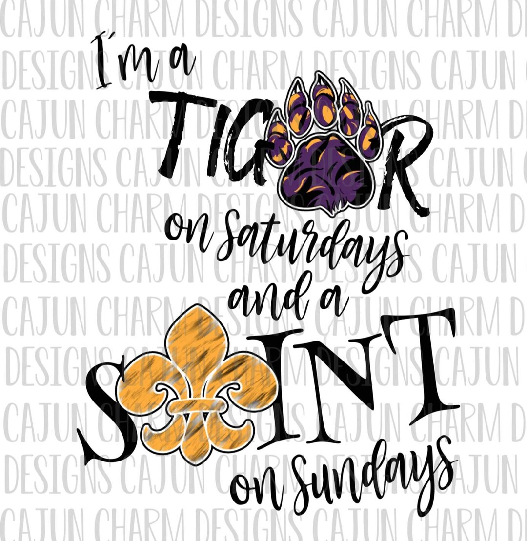Tiger Saturday Saint Sunday - Etsy