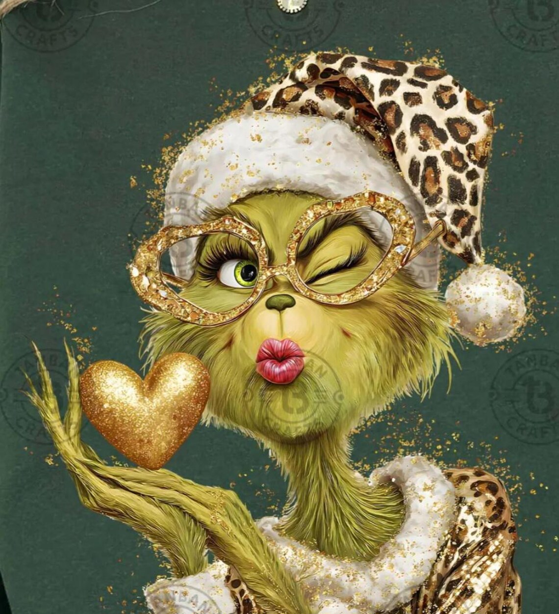 Golden Fancy Grinch DIGITAL FILE - Etsy