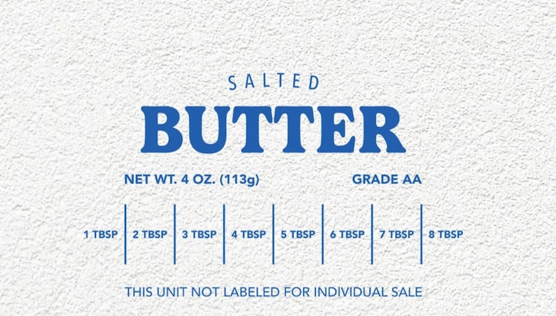 Salted Butter DIGITAL FILE - Etsy